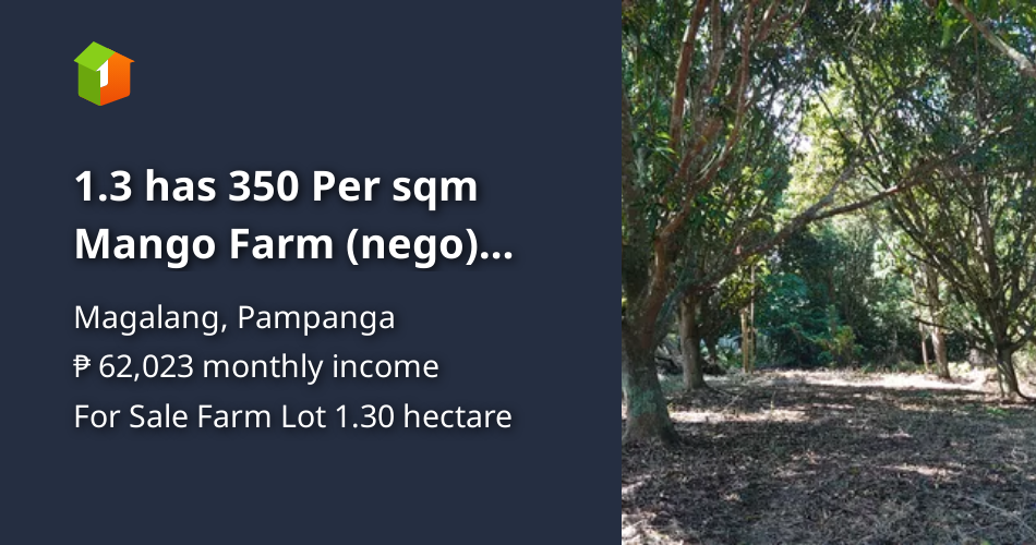 1.3 has 350 Per sqm Mango Farm (nego) Downpayment and Installment [Lots ...