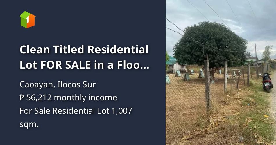 Clean Titled Residential Lot FOR SALE in a Flood Free Area at Caoayan ...