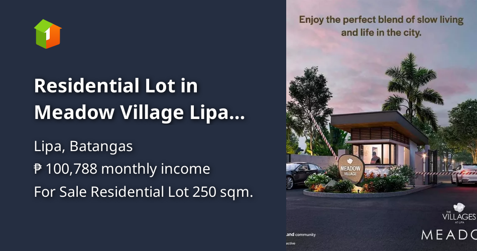 Residential Lot in Meadow Village Lipa City Batangas by AboitizLand ...