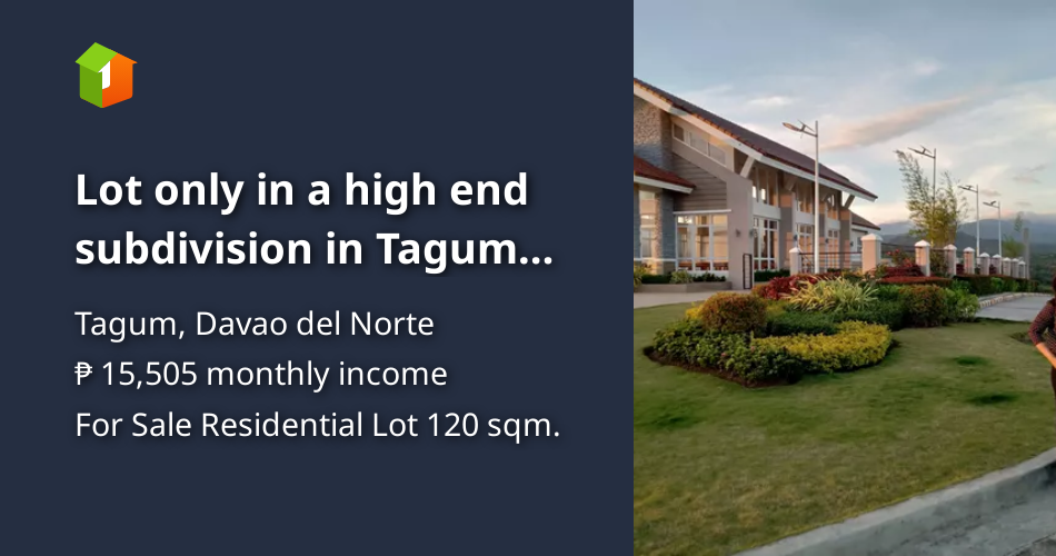 Lot only in a high end subdivision in Tagum City [Lots 🚜] (January 2025 ...