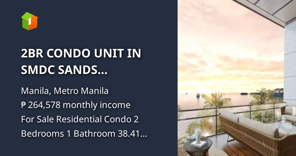 2BR CONDO UNIT IN SMDC SANDS RESIDENCES [Condos 🏙️] (March 2026) in ...