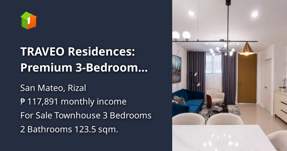 TRAVEO Residences: Premium 3-Bedroom Townhouses in San Mateo, Rizal ...
