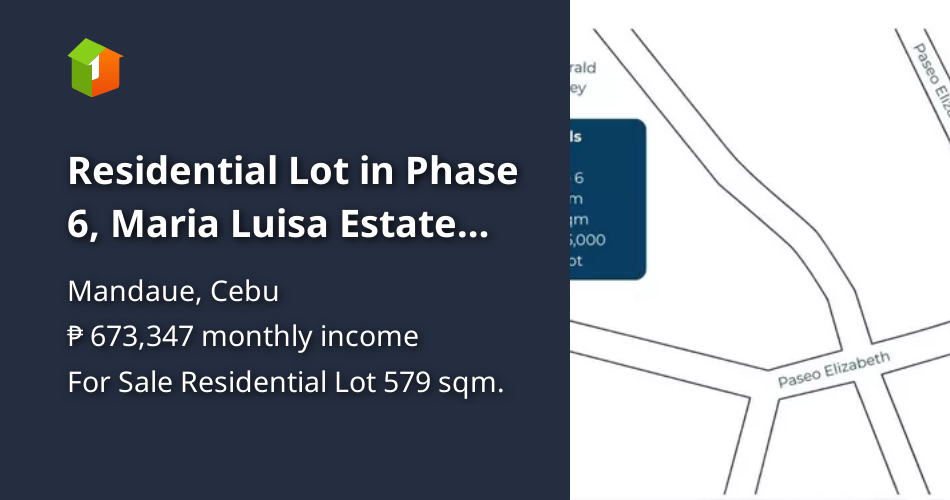 Residential Lot in Phase 6, Maria Luisa Estate Park, Banilad, Cebu City ...