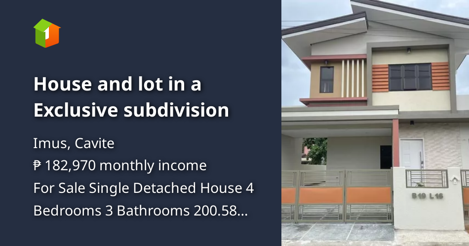 House and lot in a Exclusive subdivision [Houses and Lots 🏘️] (December ...
