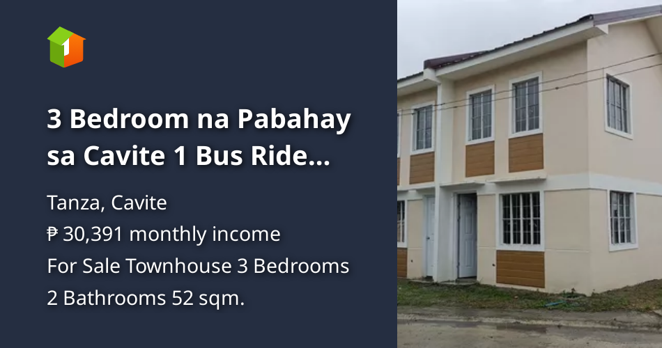 3 Bedroom na Pabahay sa Cavite 1 Bus Ride fom PITX and MOA [Houses and ...