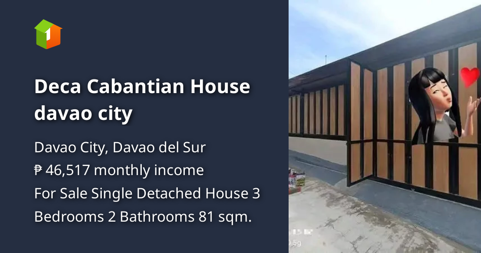 Deca Cabantian House davao city [Houses and Lots 🏘️] (March 2026) in ...