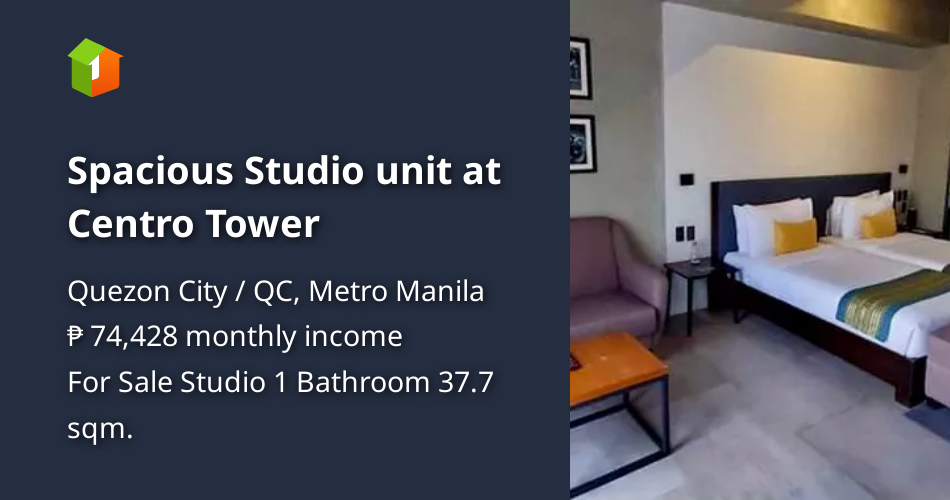 Spacious Studio unit at Centro Tower [Condos 🏙️] (October 2021) in ...