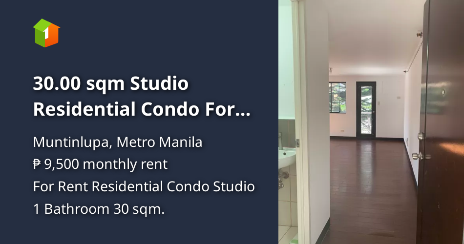 30.00 sqm Studio Residential Condo For Rent in Solano Hills Sucat ...