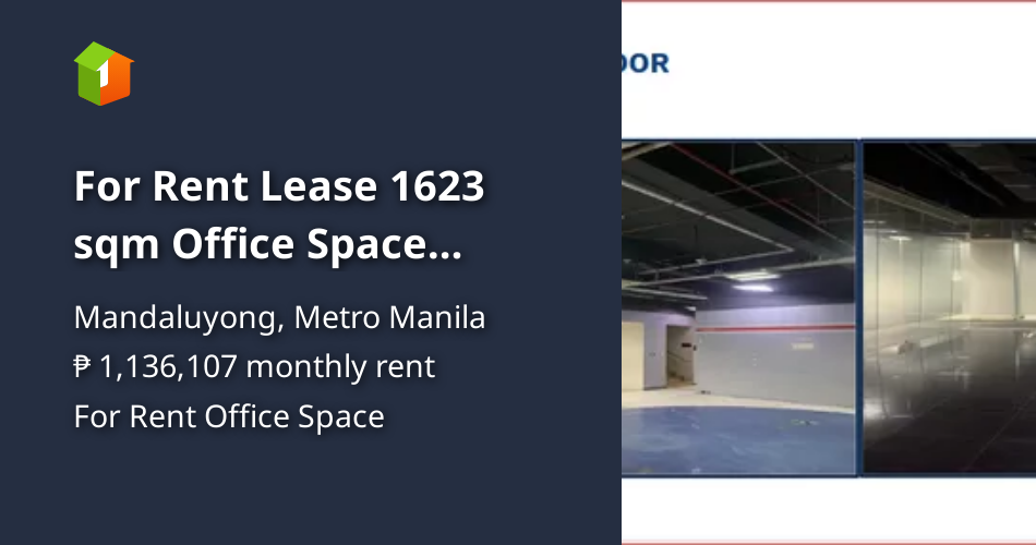 For Rent Lease 1623 sqm Office Space Mandaluyong City Manila ...