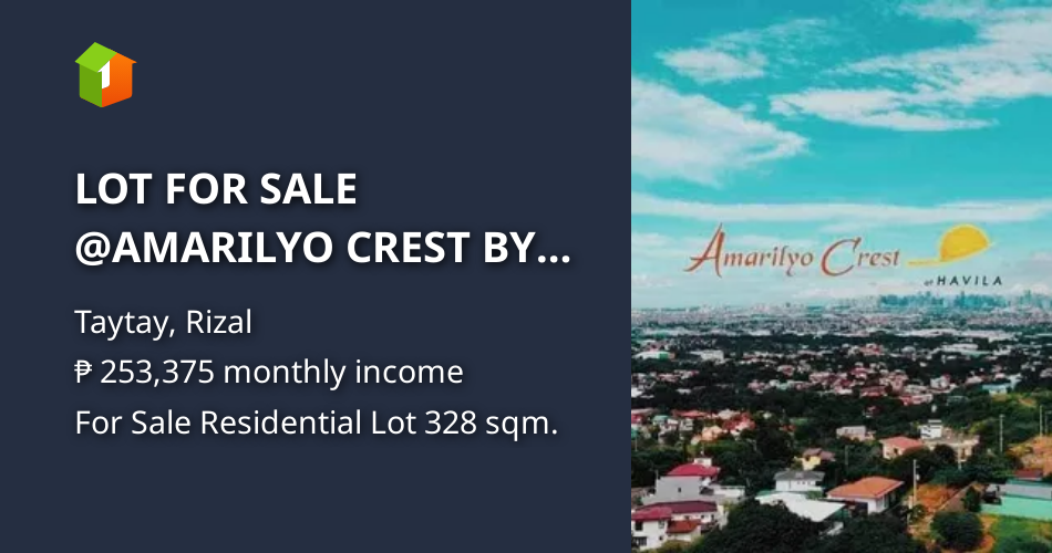 LOT FOR SALE @AMARILYO CREST BY FILINVEST [Lots 🚜] (September 2023) in ...