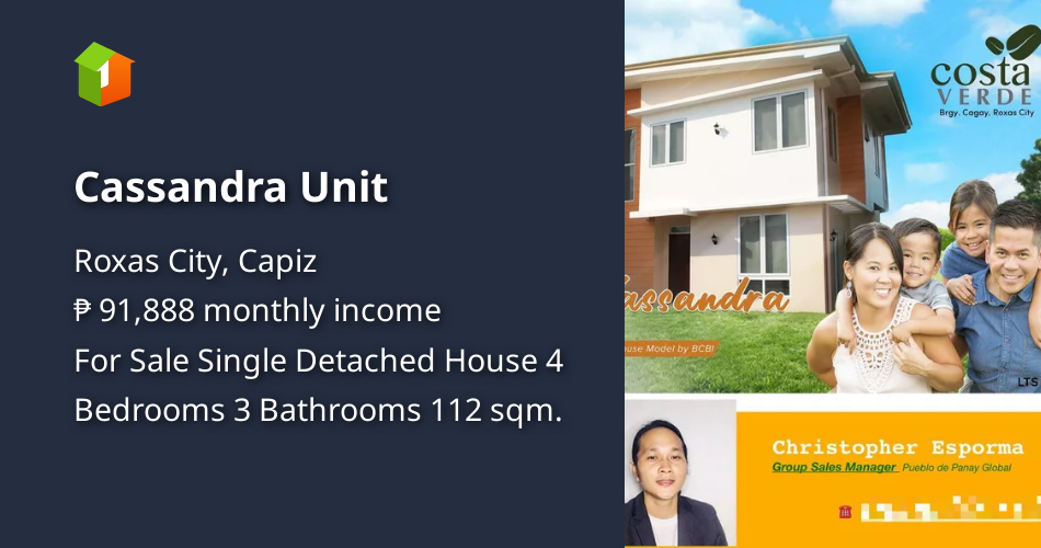 Cassandra Unit [Houses and Lots 🏘️] (August 2021) in Roxas City, Capiz for sale | Discounted ...