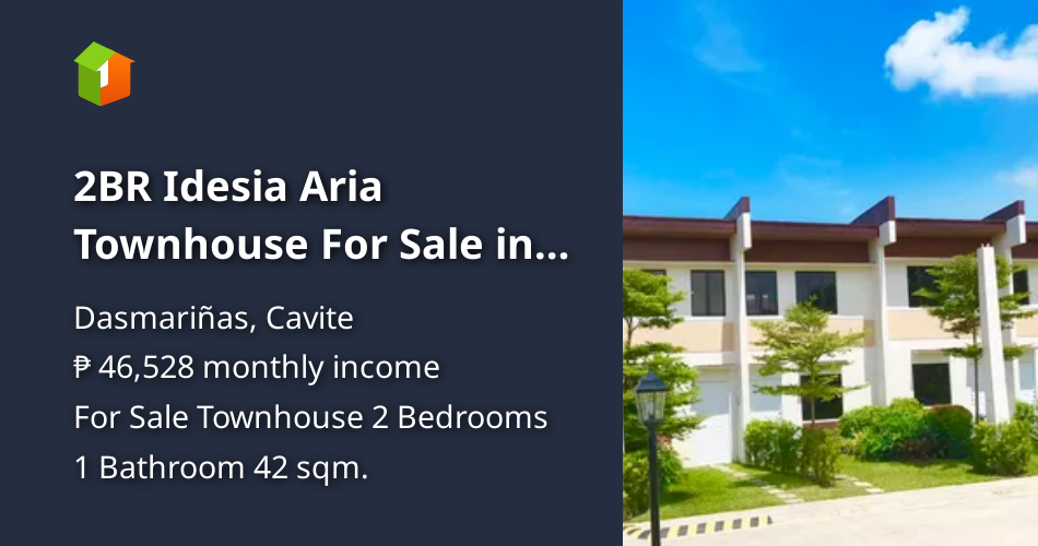 2BR Idesia Aria Townhouse For Sale in Dasmarinas Cavite [Houses and ...
