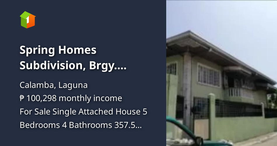 Spring Homes Subdivision, Brgy. Bucal, Calamba, Laguna [Houses and Lots ...