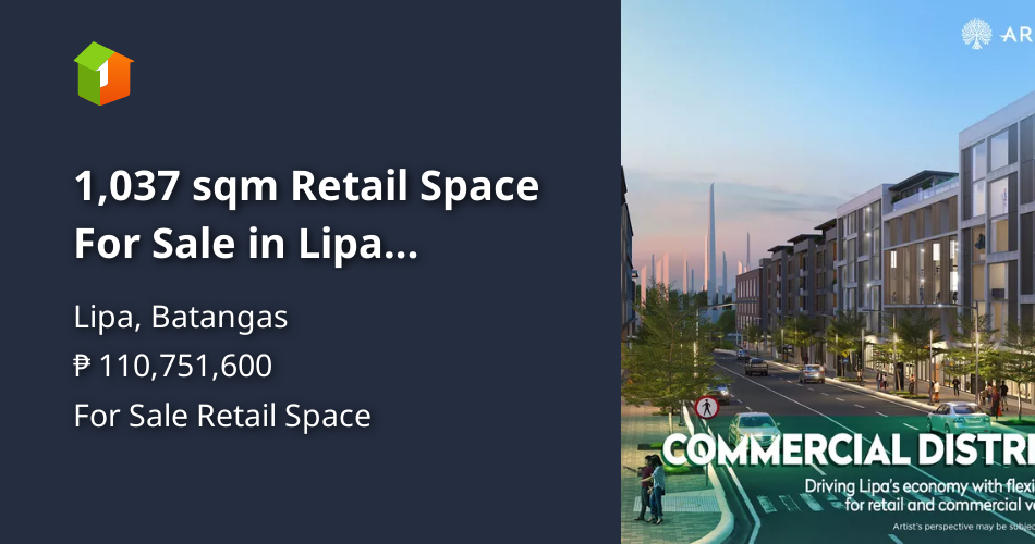 1,037 sqm Retail Space For Sale in Lipa Batangas [Commercial Properties ...
