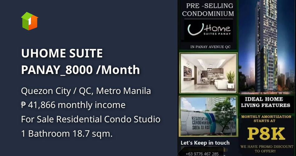 UHOME SUITE PANAY_8000 /Month [Condos 🏙️] (November 2021) in Quezon ...