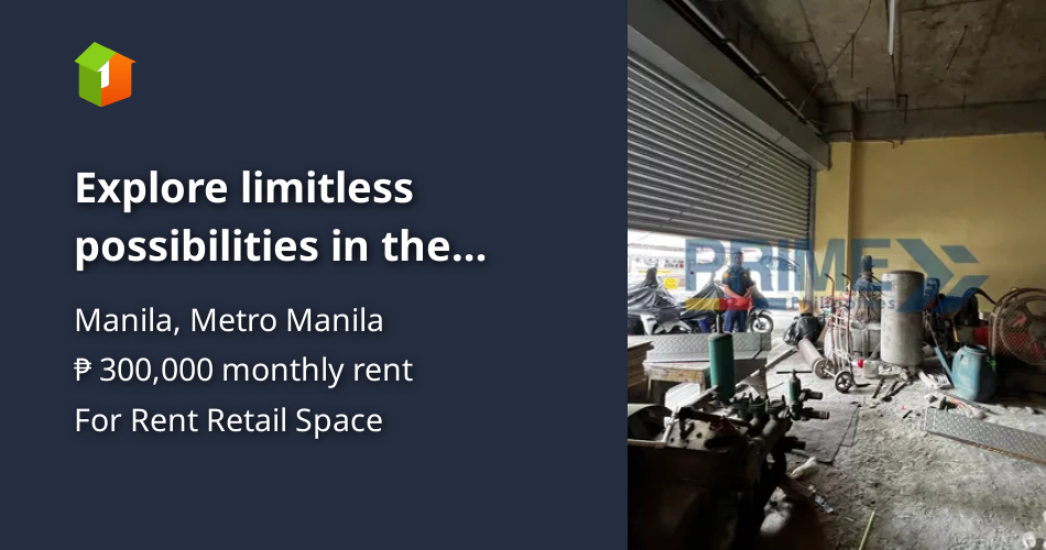 Explore limitless possibilities in the heart of Manila | 247 sqm [Commercial Properties 🏭 ...