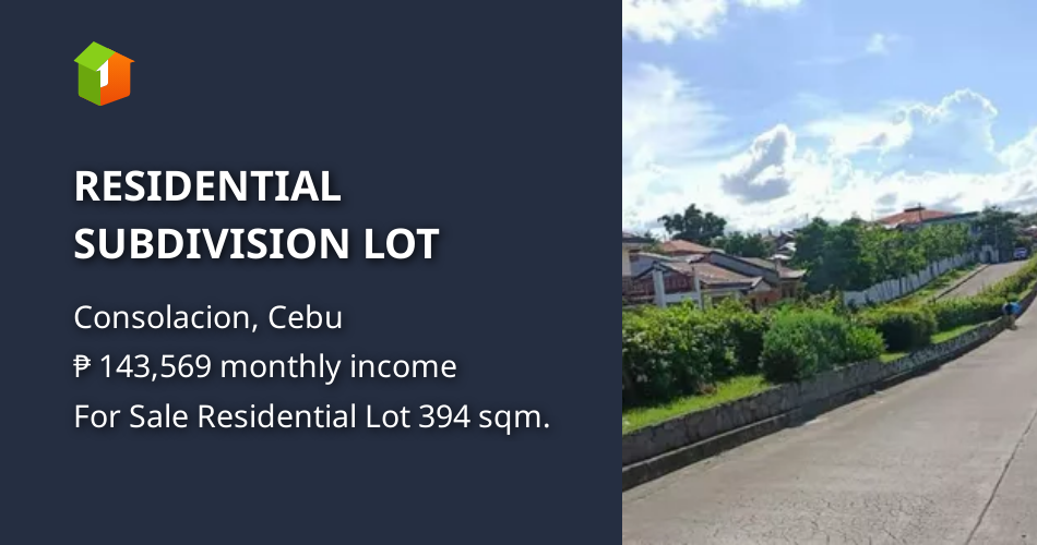 RESIDENTIAL SUBDIVISION LOT [Lots 🚜] (January 2023) in Consolacion ...