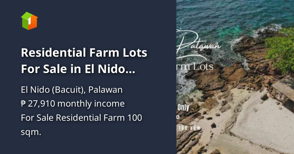 Residential Farm Lots For Sale in El Nido (Siblatan) Palawan [Lots 🚜 ...