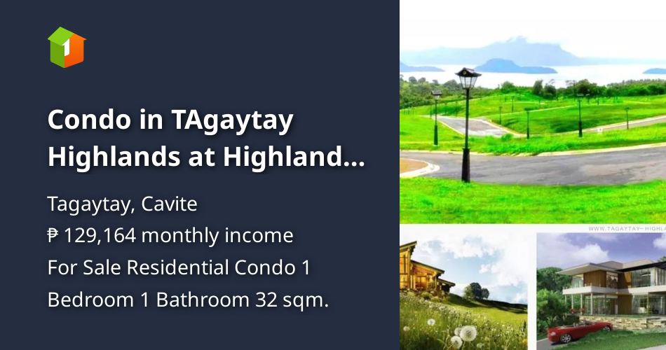 Condo in TAgaytay Highlands at Highlands Residences Auburn building 32 ...