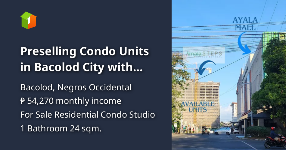 Preselling Condo Units in Bacolod City with Low Downpayment [Condos 🏙️ ...