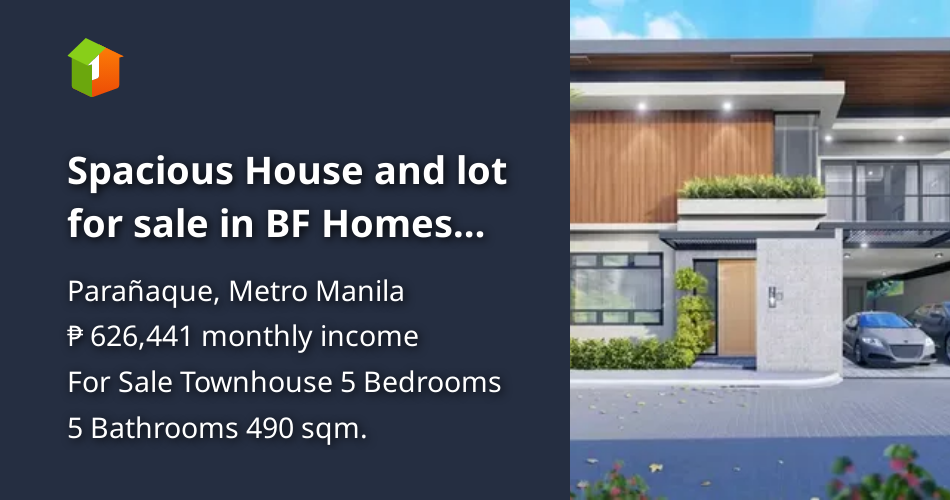 Spacious House and lot for sale in BF Homes Paranaque near SM BF ...