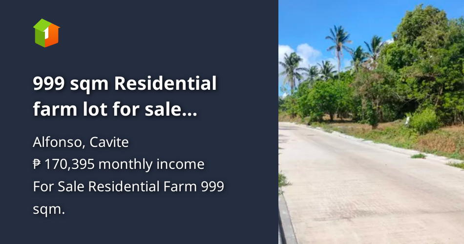 999 sqm Residential farm lot for sale Tagaytay weather [Lots 🚜] (May 2025) in Alfonso, Cavite ...