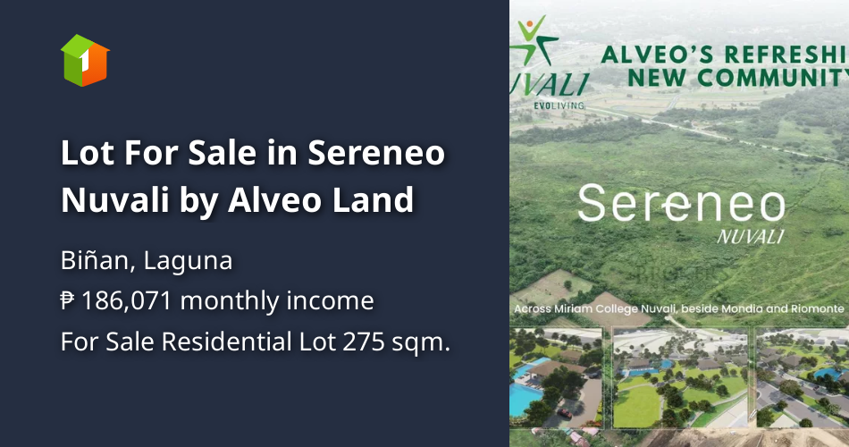 Lot For Sale in Sereneo Nuvali by Alveo Land [Lots 🚜] (August 2025) in ...