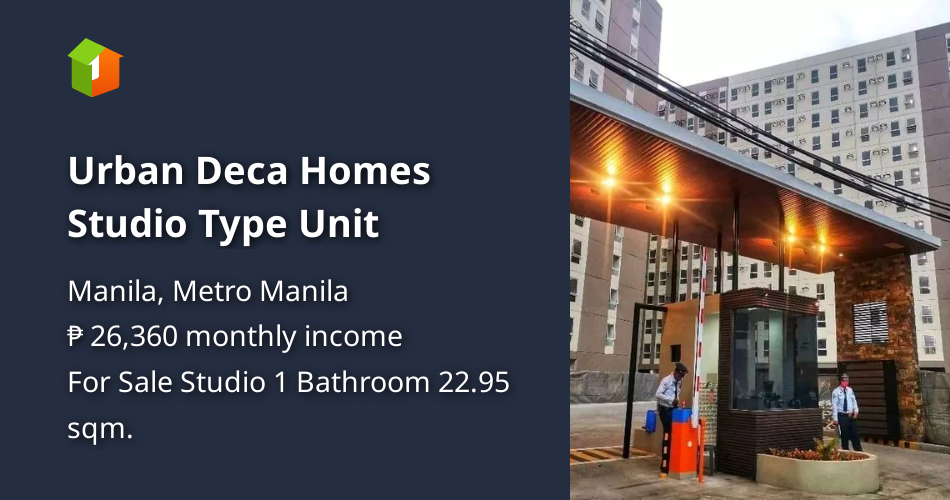 Urban Deca Homes Studio Type Unit [Condos 🏙️] (August 2023) in Manila ...