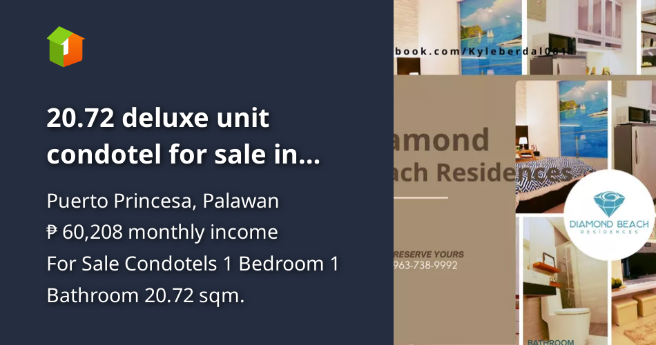 20.72 deluxe unit condotel for sale in Palawan [Condos 🏙️] (September ...