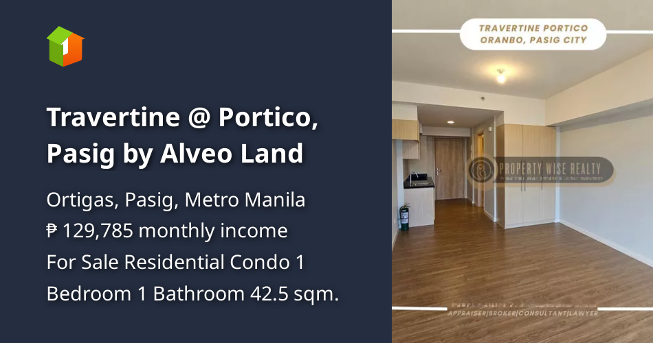 Travertine @ Portico, Pasig by Alveo Land [Condos 🏙️] (January 2026) in ...