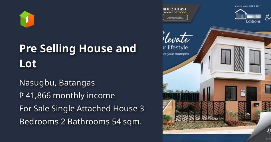 Pre Selling House and Lot [Houses and Lots 🏘️] (March 2026) in Nasugbu ...