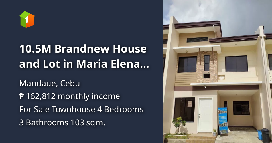 10.5M Brandnew House and Lot in Maria Elena Residences Mandaue [Houses ...