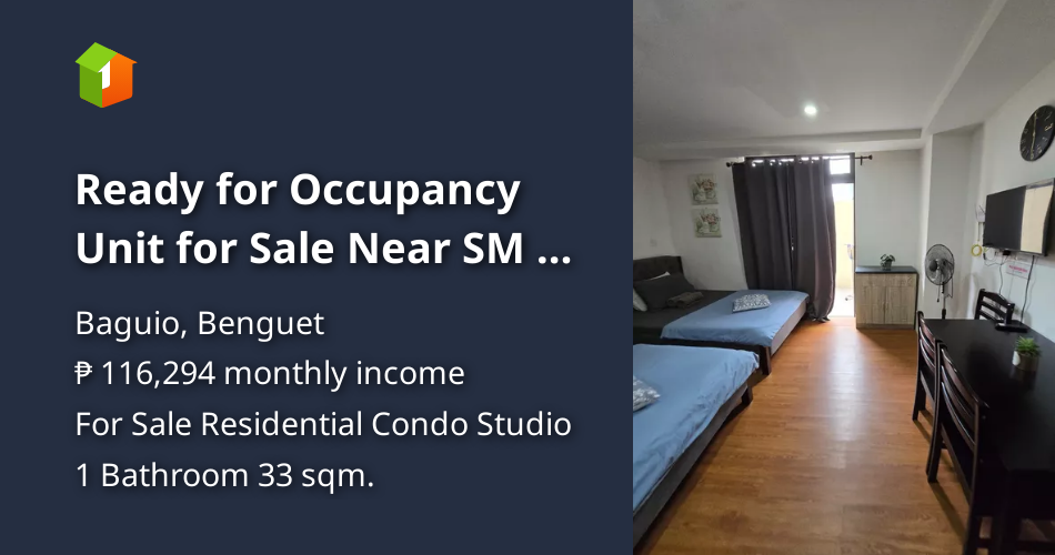 Ready for Occupancy Unit for Sale Near SM & Session Road, Megatower 3 ...