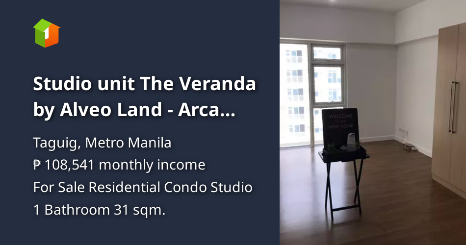 Studio unit The Veranda by Alveo Land - Arca South Taguig Philippines ...