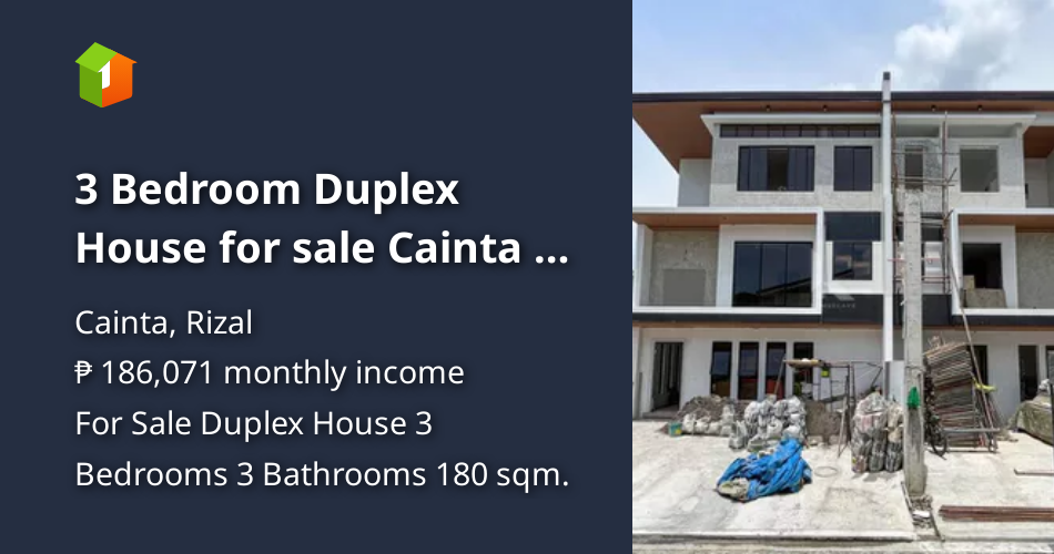 3 Bedroom Duplex House for sale Cainta nr Ortigas Ave C5 Libis Marcos ...