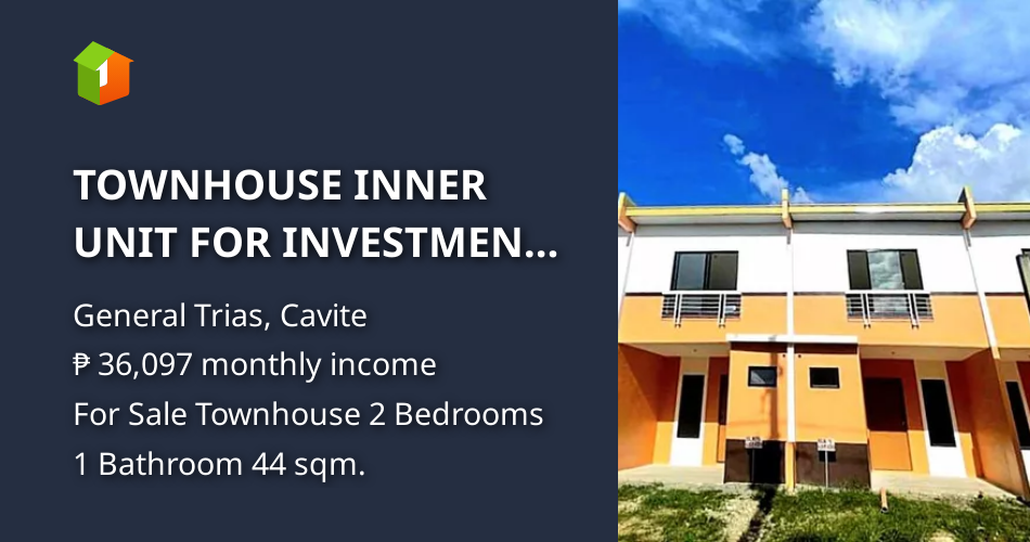 TOWNHOUSE INNER UNIT FOR INVESTMENT IN GENTRI CAVITE [Houses and Lots 🏘 ...