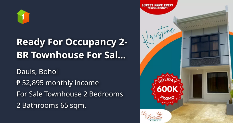 Ready For Occupancy 2-BR Townhouse For Sale in Dauis Bohol [Houses and ...