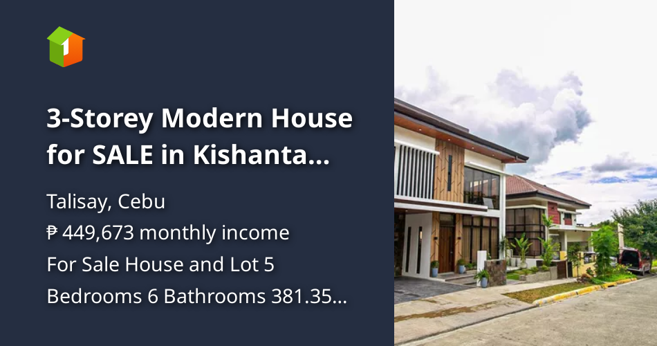 3-Storey Modern House for SALE in Kishanta Subdivision with Swimming ...