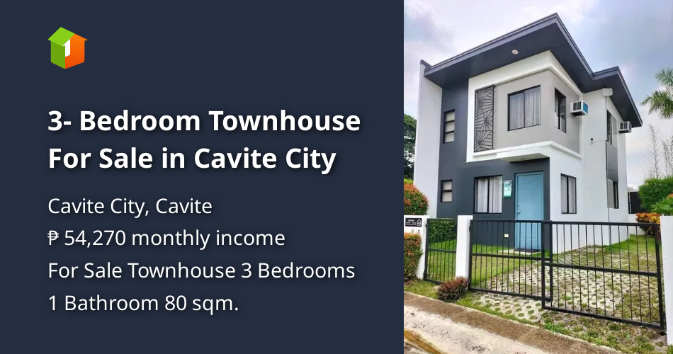 3- Bedroom Townhouse For Sale in Cavite City [Houses and Lots 🏘️ ...