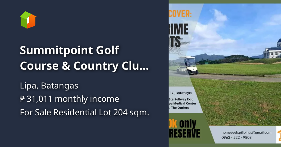 Summitpoint Golf Course & Country Club| Prime Lots in Lipa City [Lots 🚜 ...