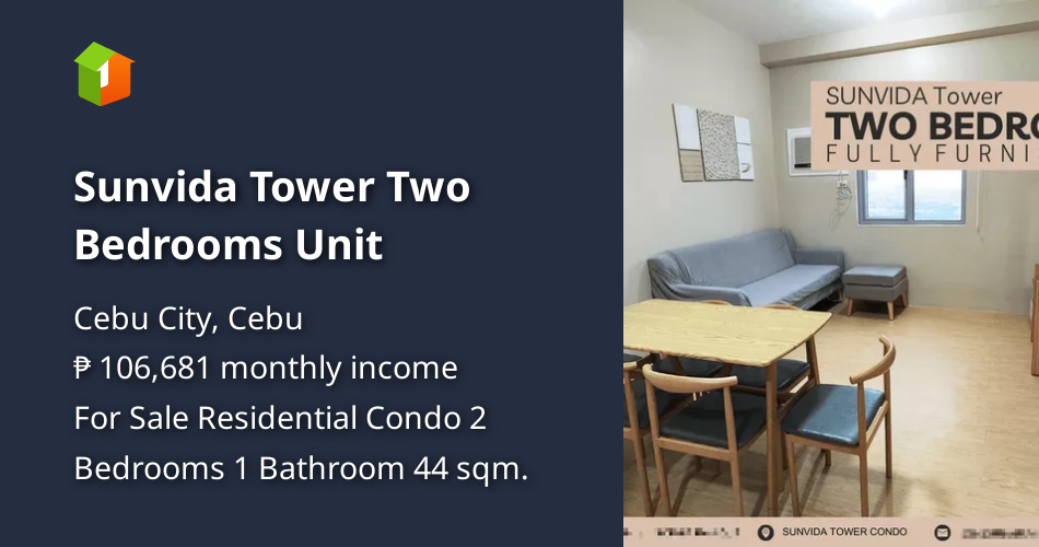 Sunvida Tower Two Bedrooms Unit [Condos 🏙️] (August 2023) in Cebu City ...
