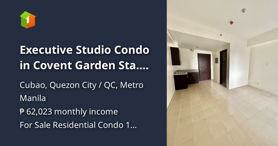 Executive Studio Condo in Covent Garden Sta. Mesa Rent-to-Own with Zero ...