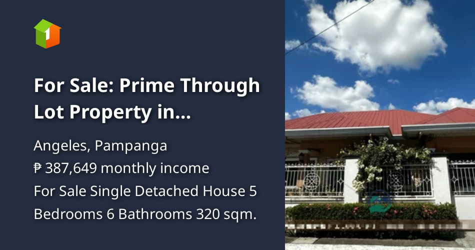 For Sale: Prime Through Lot Property in Metrogate, Capaya, Angeles City ...