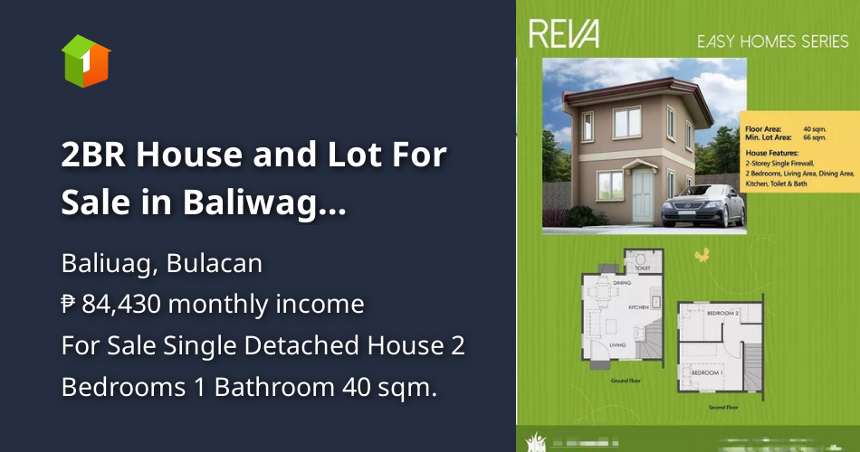 2BR House and Lot For Sale in Baliwag Bulacan: Reva RFO in Camella ...