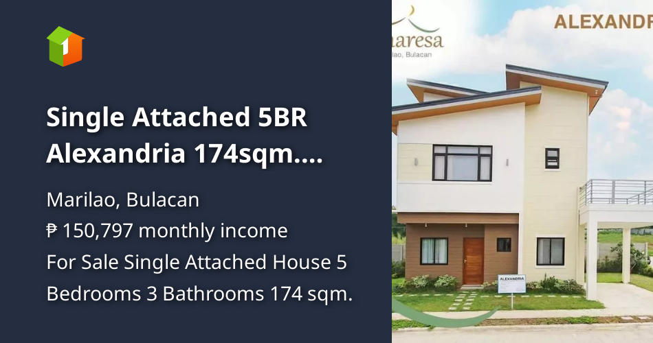 Single Attached 5BR Alexandria 174sqm. House For Sale [Houses and Lots ...