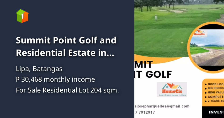 Summit Point Golf and Residential Estate in Lipa Batangas [Lots 🚜 ...