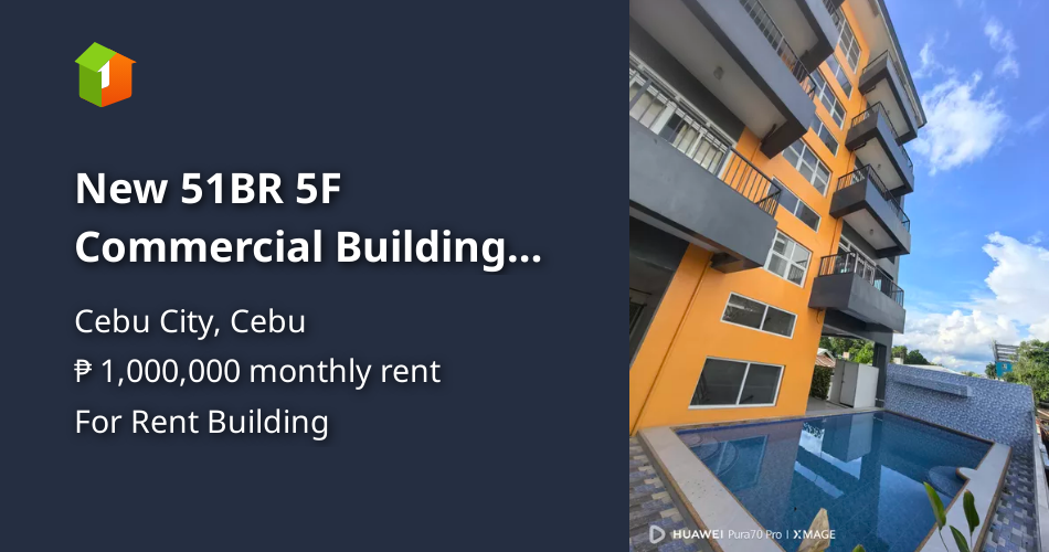 New 51BR 5F Commercial Building Pool ESL School Hotel Airbnb Hostel ...