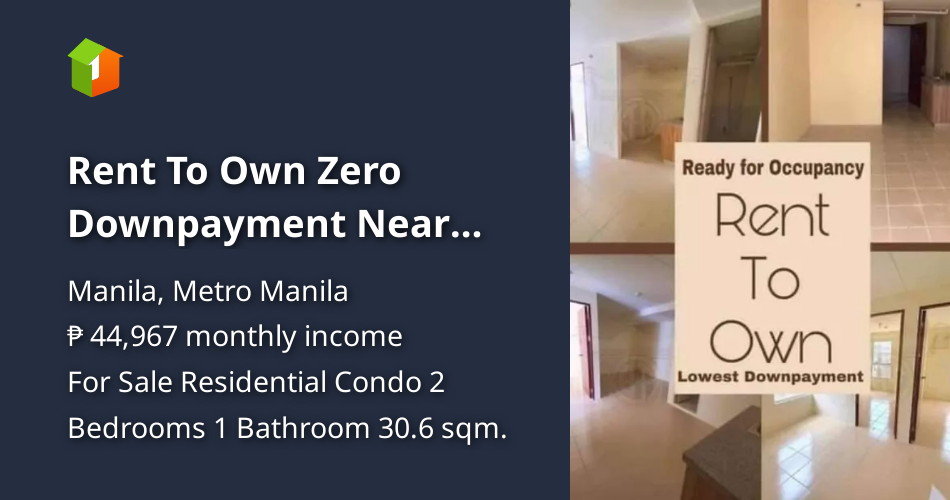 Rent To Own Zero Downpayment Near Ugbo Street Food Manila [Condos 🏙️] (April 2025) in Manila ...
