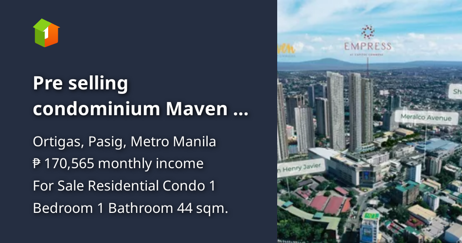 Pre selling condominium Maven at Capitol Commons [Condos 🏙️] (May 2023 ...