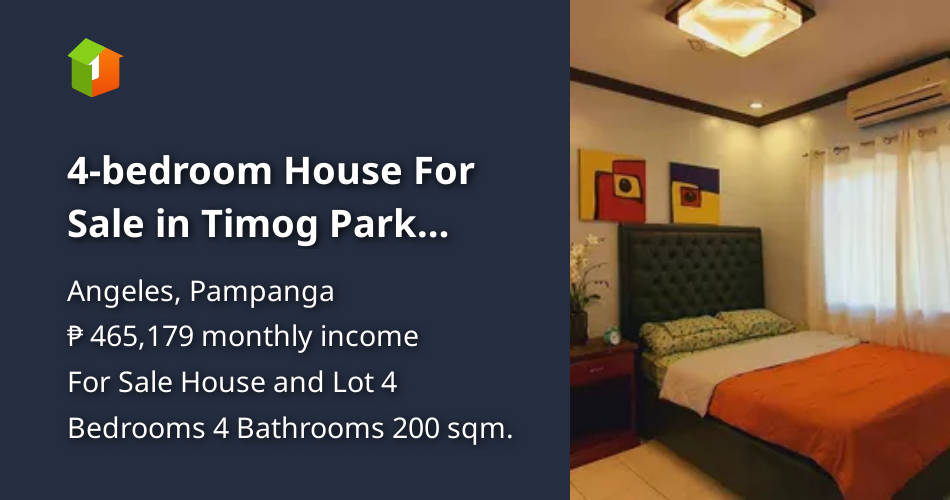 4-bedroom House For Sale in Timog Park Subdivision, Angeles Pampanga ...